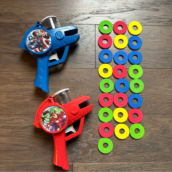 Marvel | Toys | Marvel Avengers Soft Disc Launcher Toy | Poshmark